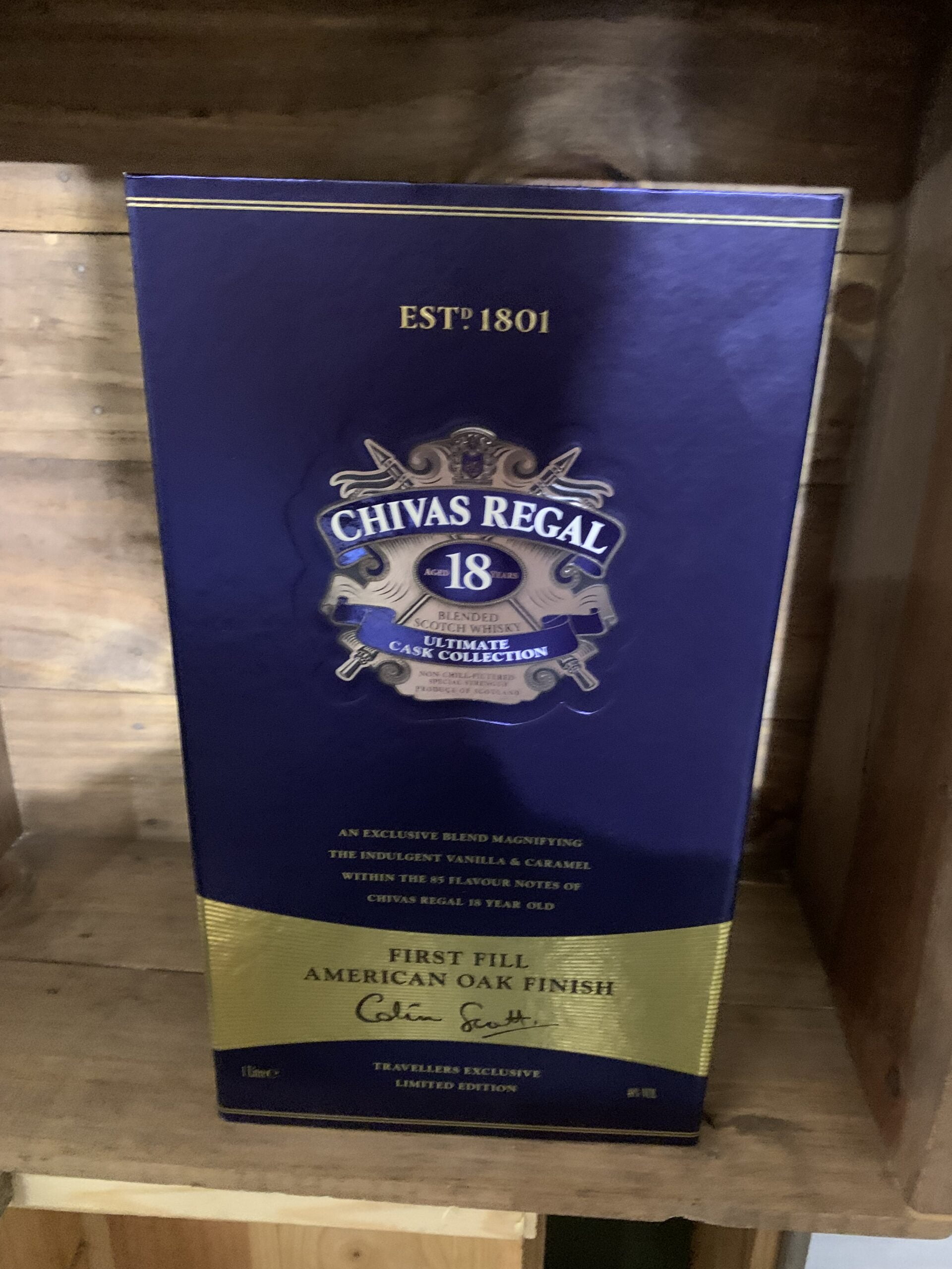 Chivas Regal 18yo 1l Travellers Exclusive Limited Edition investiční ...