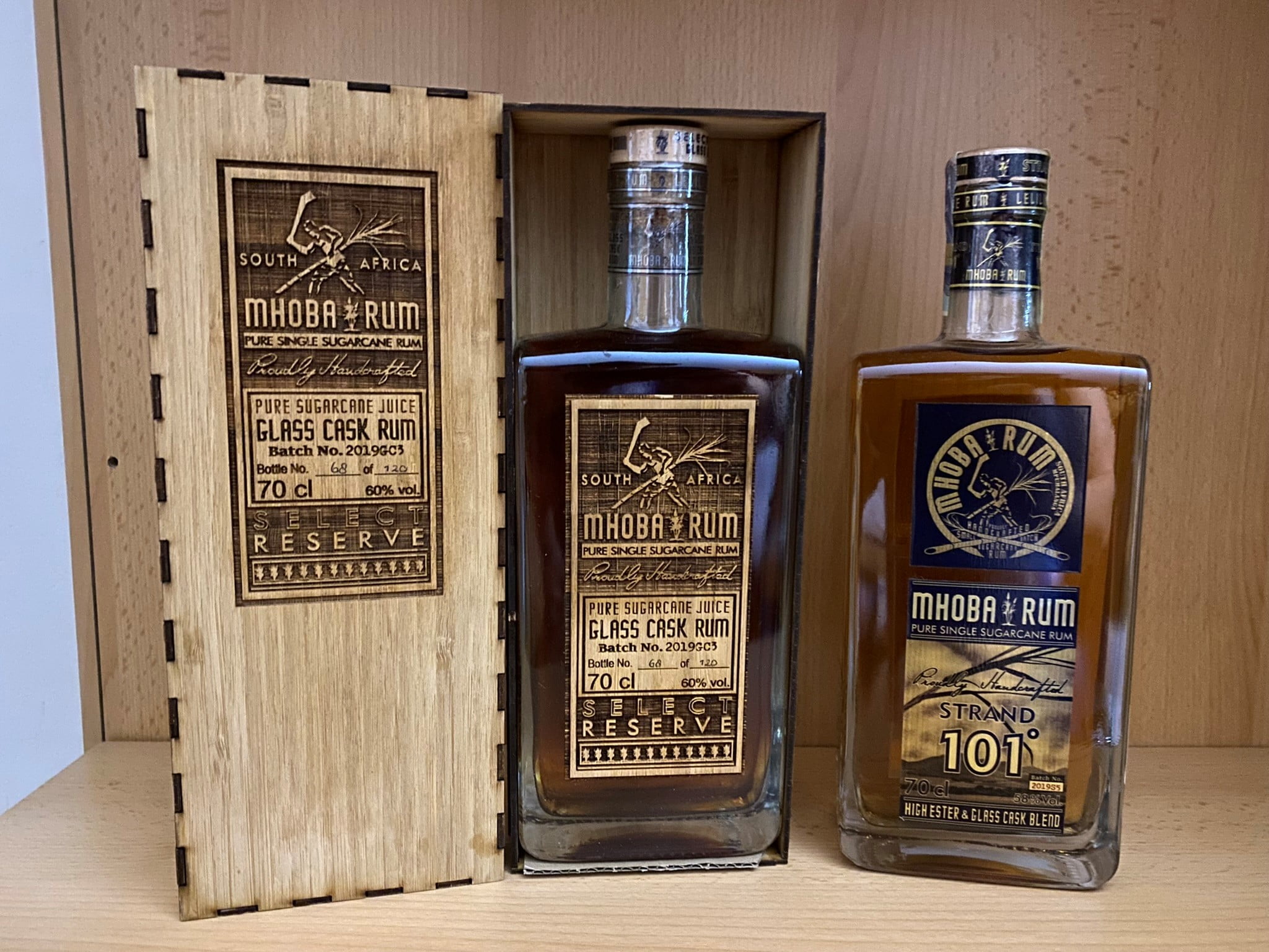 Mhoba Glass cask a Strand 101 investiční alkohol na prodej - Alkobazar.cz