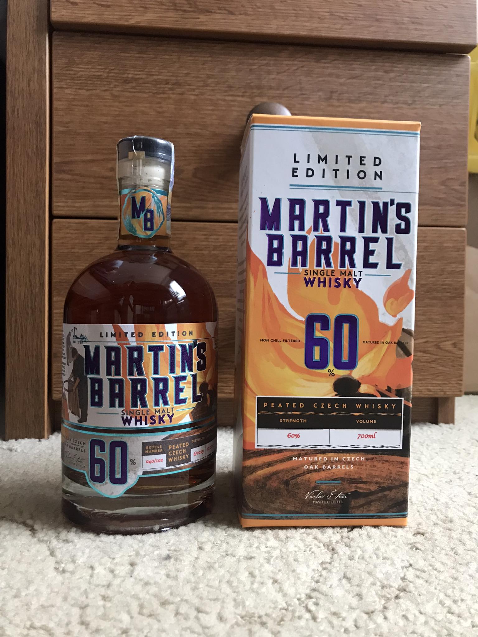 Martin´s Barrel Limited Edition Peated Czech Whisky 60% investiční ...
