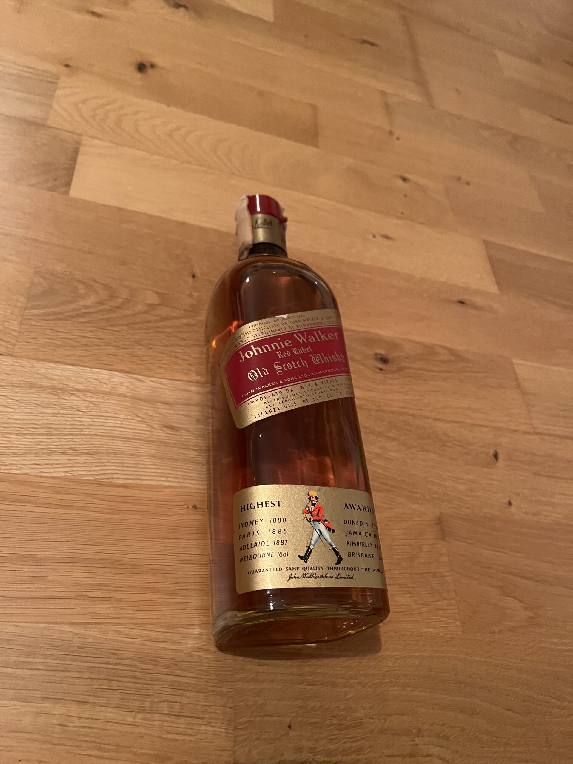 Johnnie Walker Red Label - 70. léta - Old Scotch Whisky investiční ...