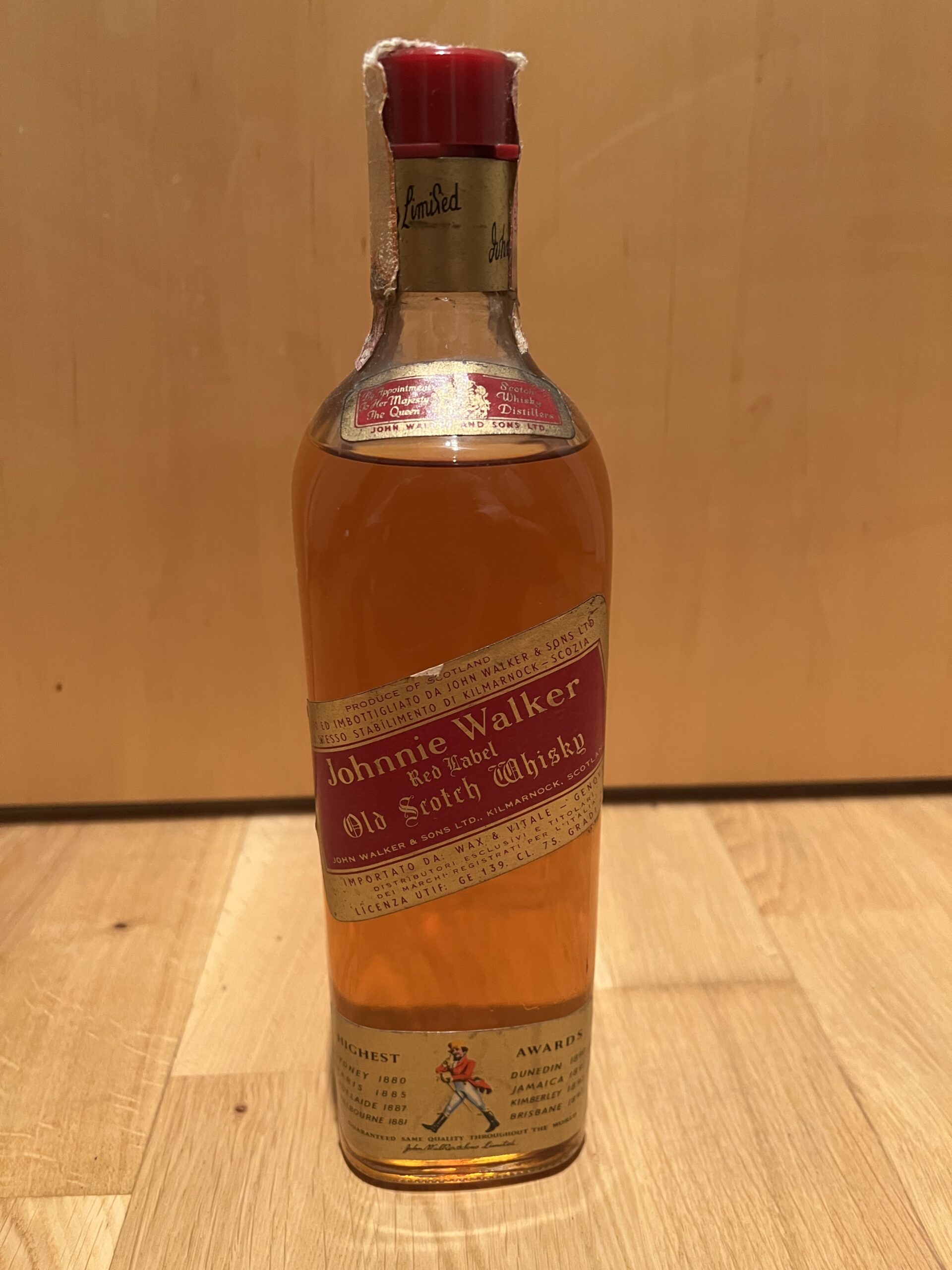 Johnnie Walker Red Label - 70. léta - Old Scotch Whisky investiční ...