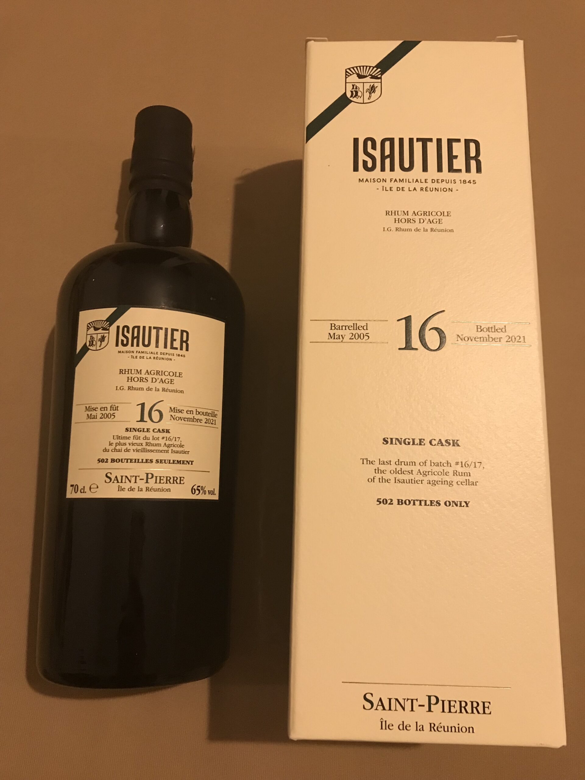 Velier – Isautier Saint-Pierre 16y single cask 65% investiční alkohol ...